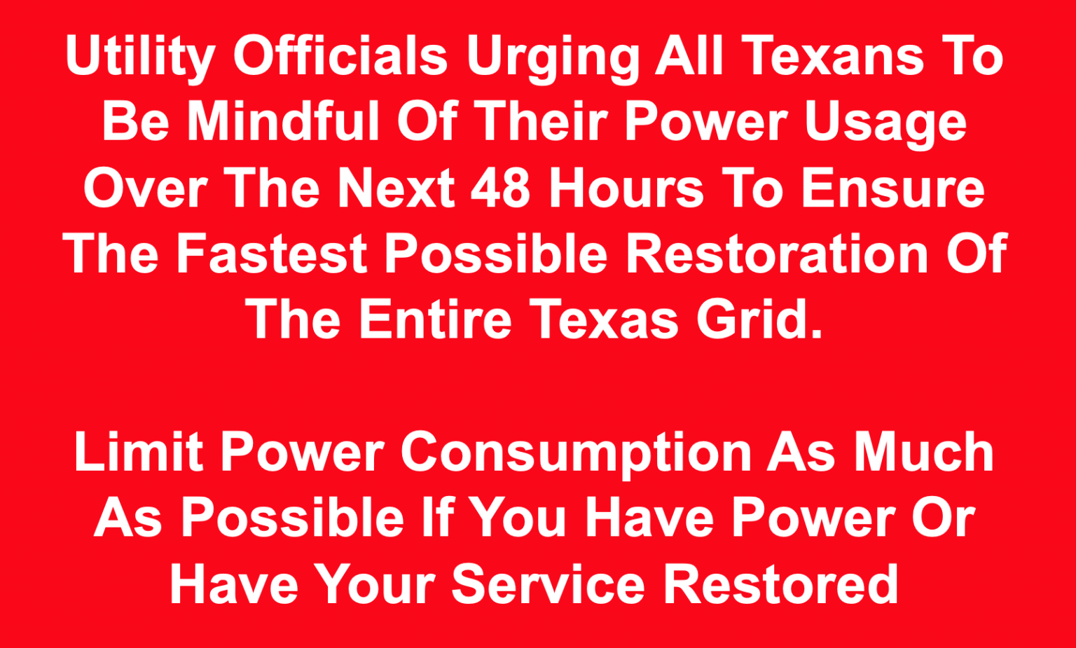 Winter Storm 2021 Updates - Southern Federal Power