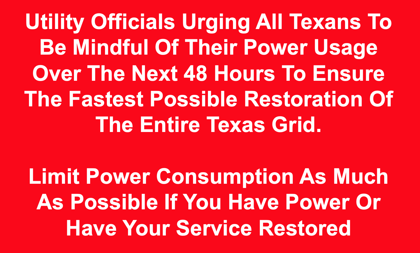 Winter Storm 2021 Updates - Southern Federal Power
