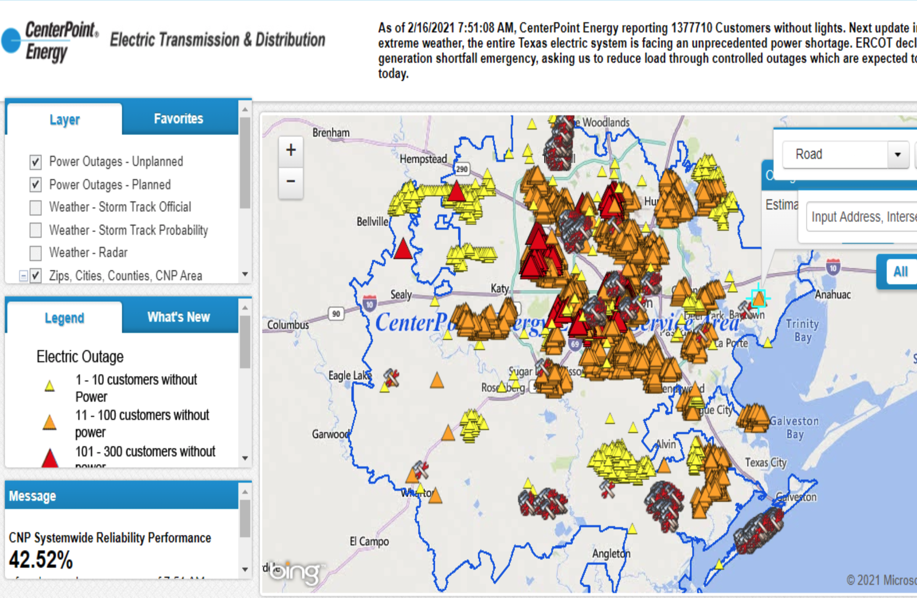 Winter Storm 2021 Updates - Southern Federal Power